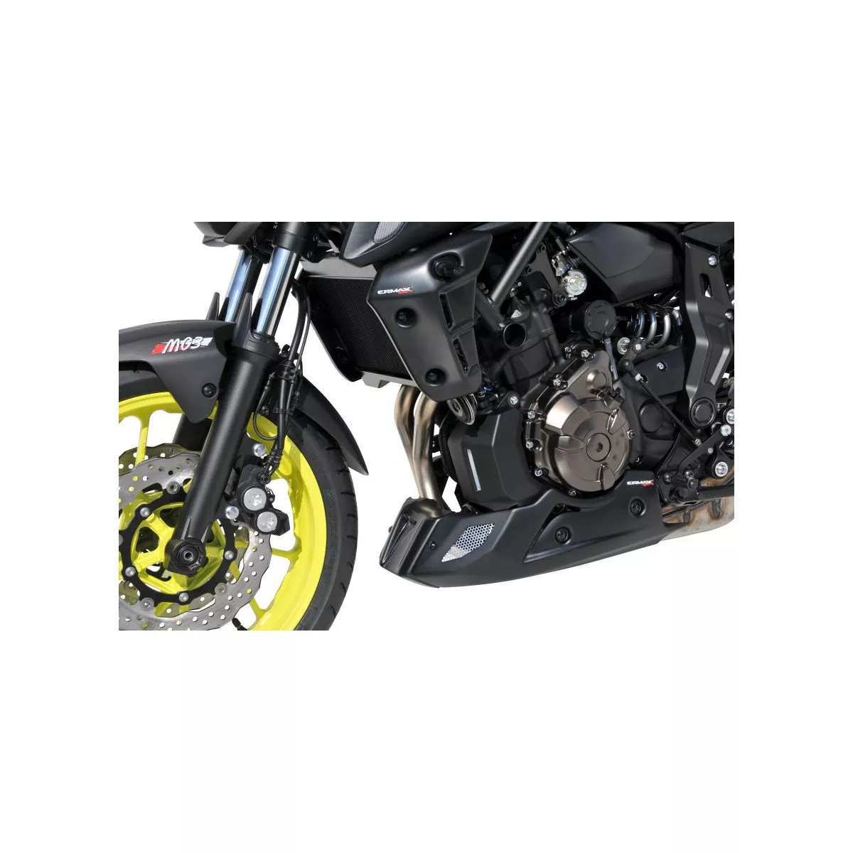Sabot moteur Ermax en trois parties pour Yamaha MT07 2018-2020 - Tech2Roo