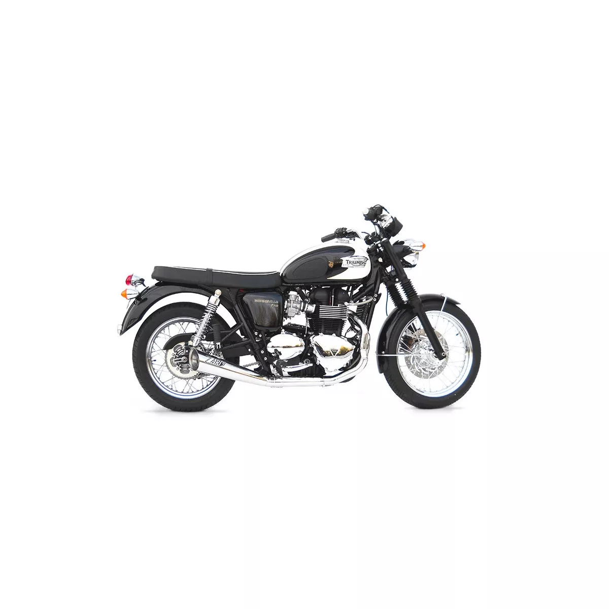 Ligne complète basse sport homologuée ZARD pour Triumph Bonneville ...