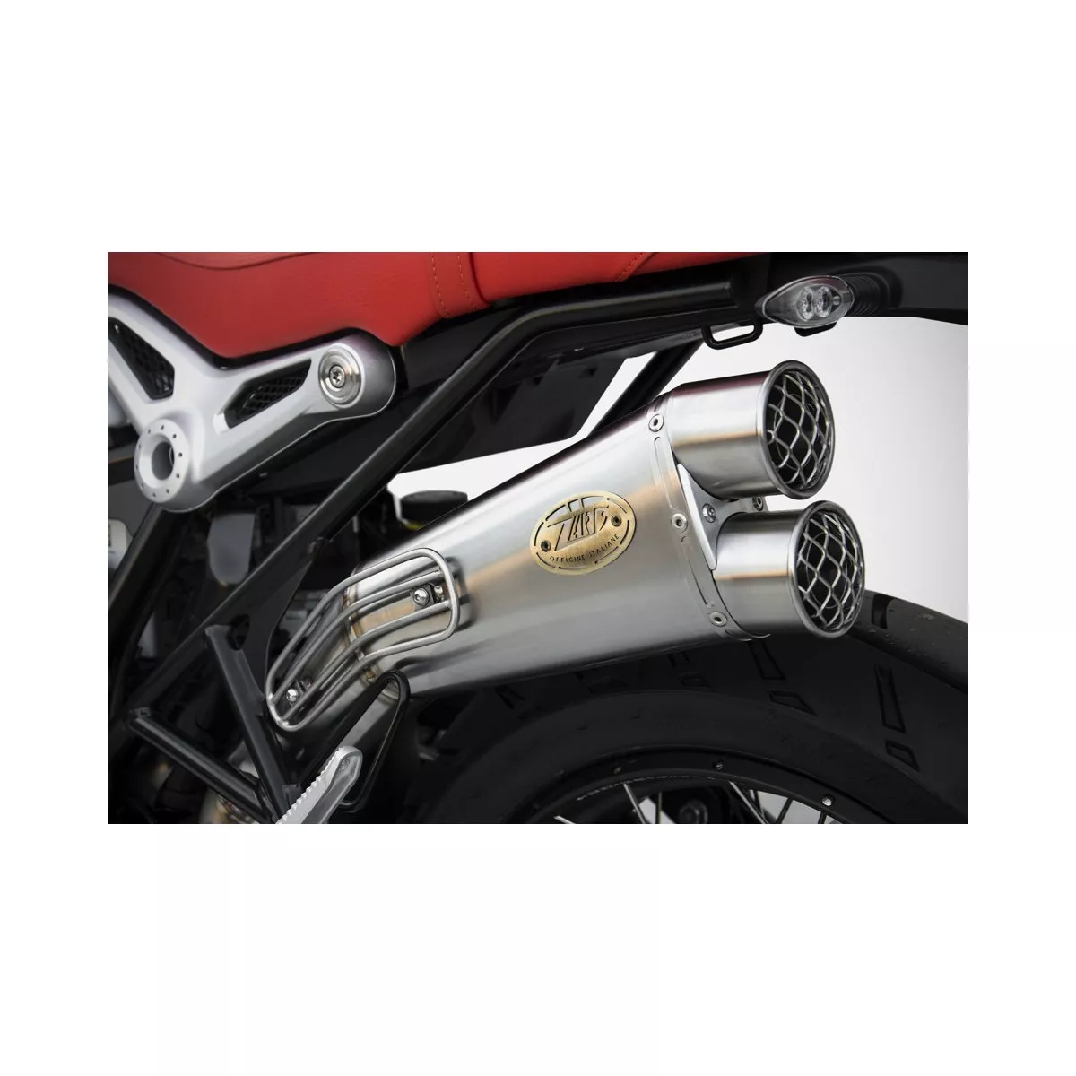 Silencieux haut inox homologué ZARD pour BMW RNineT - Tech2Roo