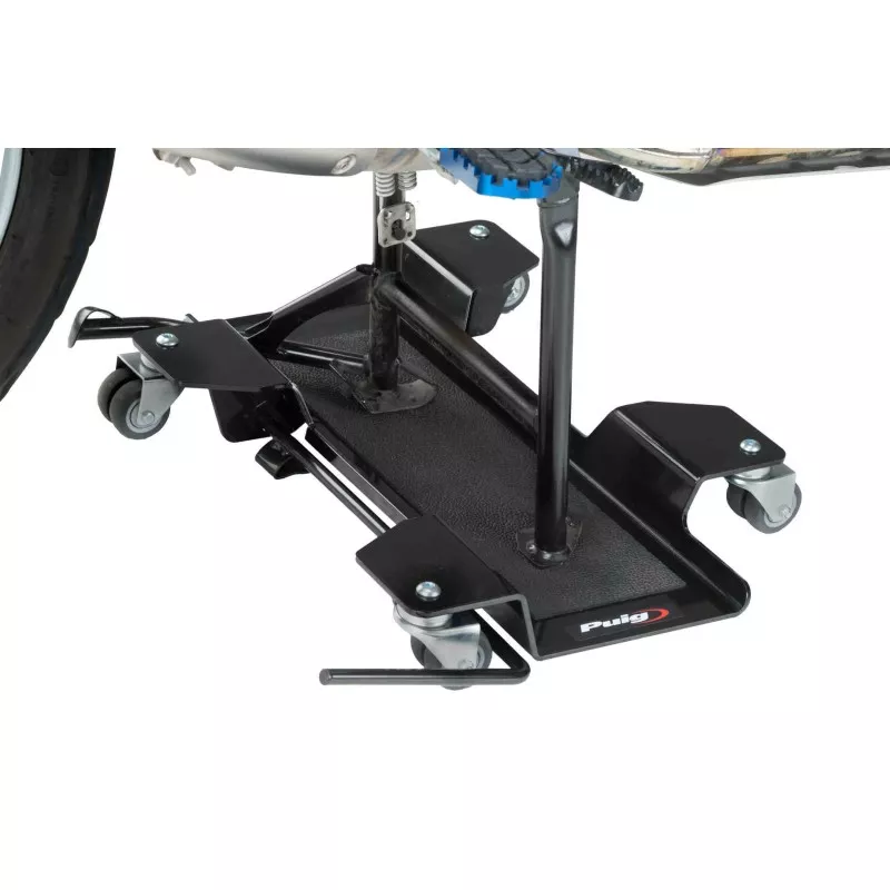 Support moto PUIG sur roulettes pour béquille centrale - Tech2Roo
