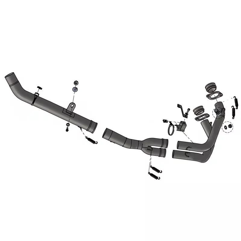 Collecteur racing 80020 pour silencieux origine et LeoVince sur Honda ...