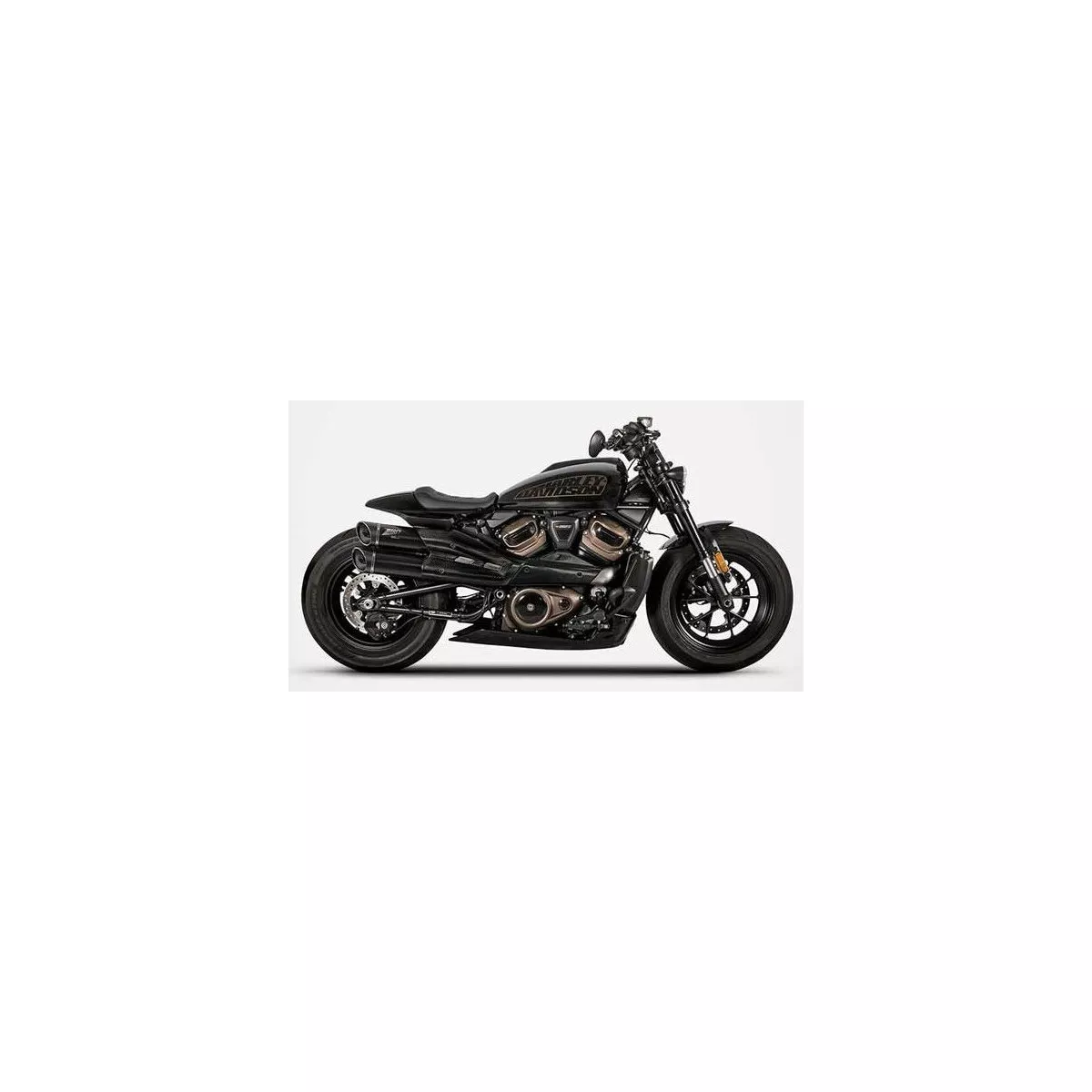 Ligne complète GT ZHD006S10SCR homologuée inox noir ZARD pour Ducati ...