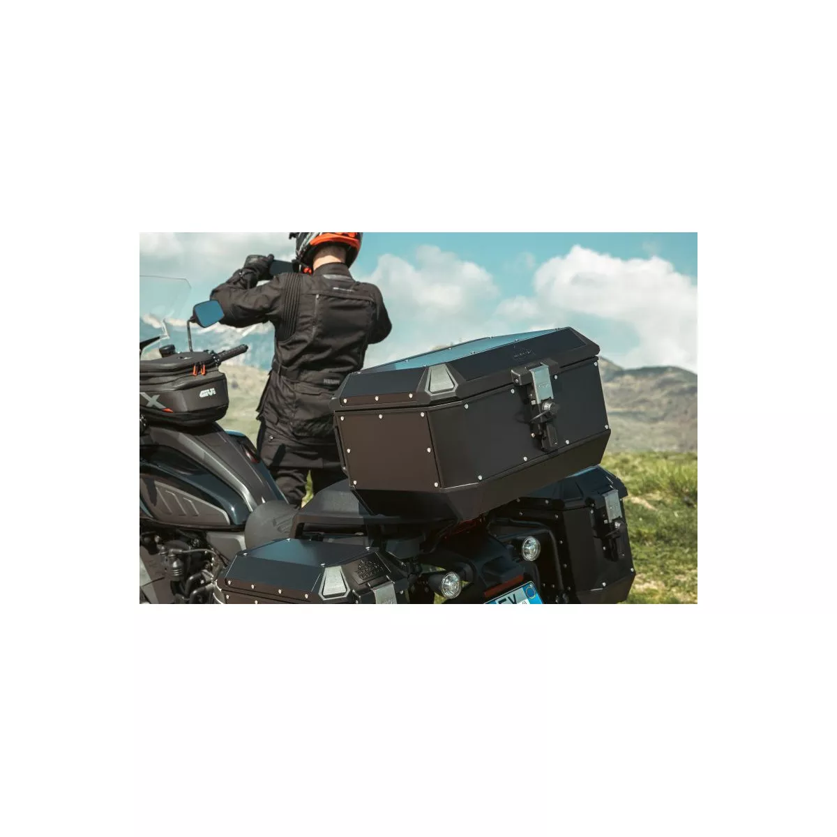 Top Case moto MONOKEY GIVI Trekker ALASKA 56 litres aluminium Black ...