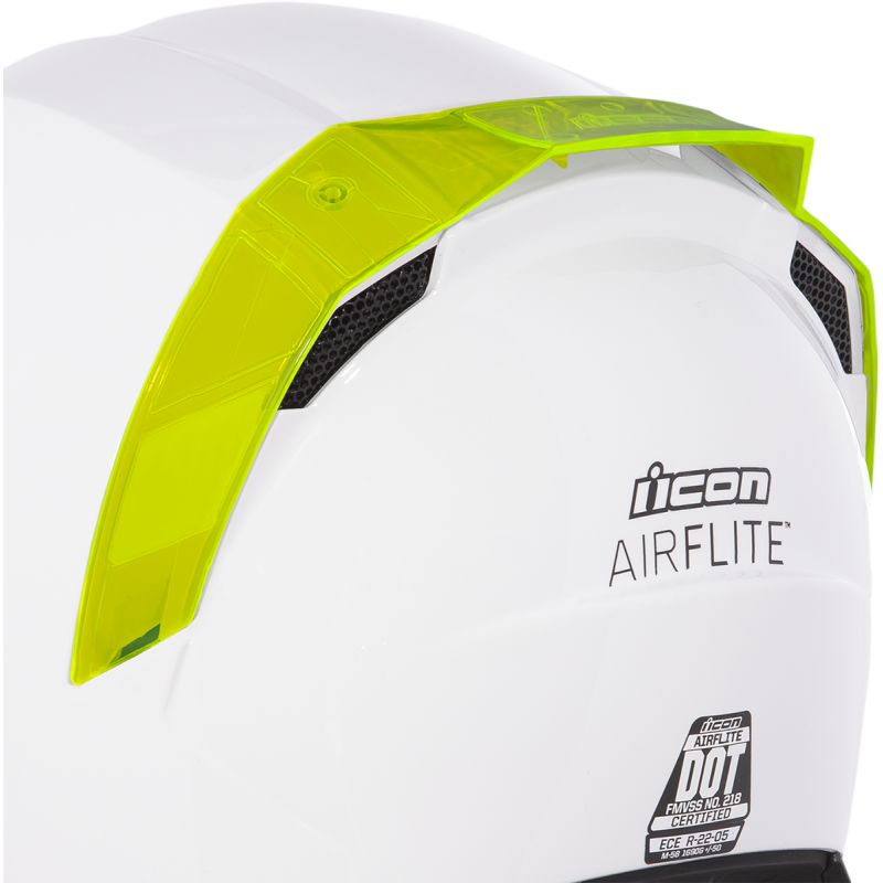 Aileron / Spoiler Icon VERT FLUO pour casque Icon Airflite - Tech2Roo