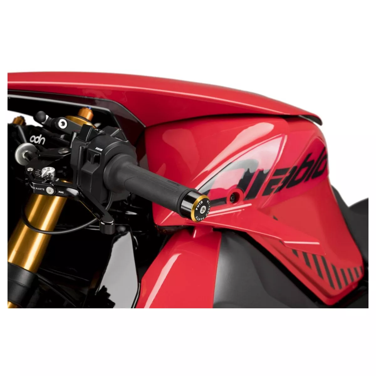 Embouts de Guidon Balance 21454 Puig + anneaux de couleurs - Tech2Roo