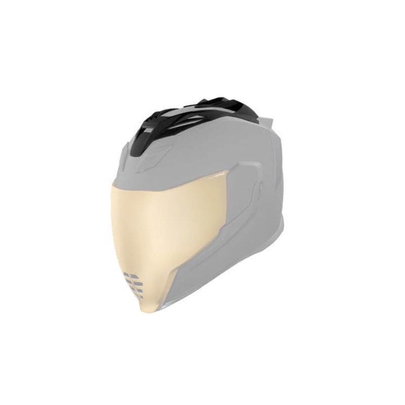 Aileron / Spoiler Icon NOIR MAT, rubatone black, pour casque Icon ...