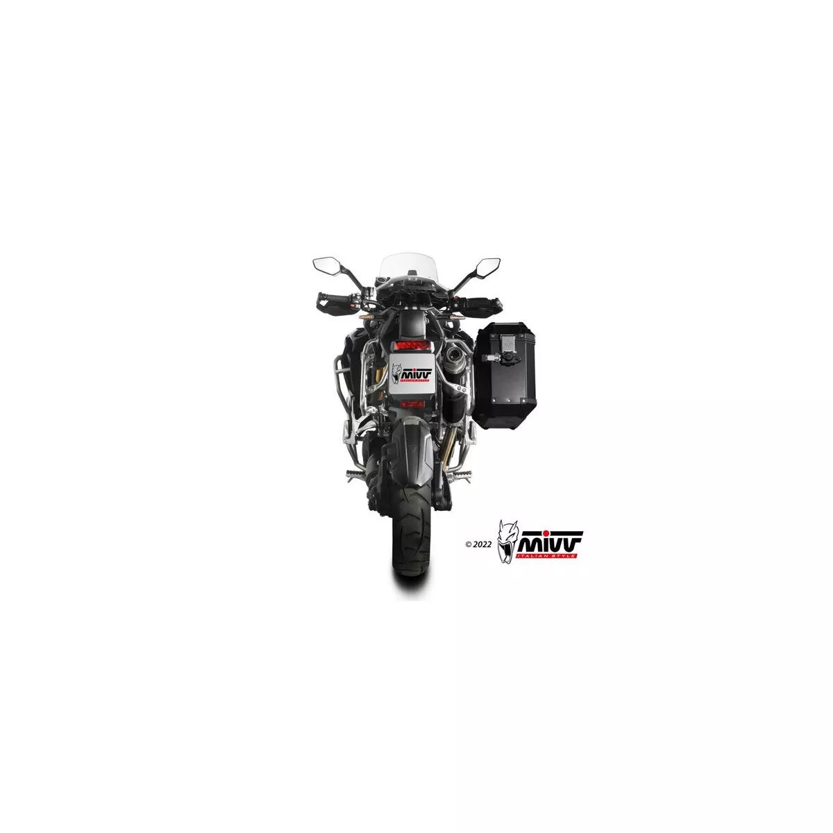 Silencieux MIVV Dakar inox noir - Triumph Tiger 1200 2021-2024 - Tech2Roo
