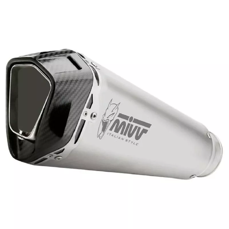 Silencieux MIVV universel Delta Race inox Côté droit - Tech2Roo