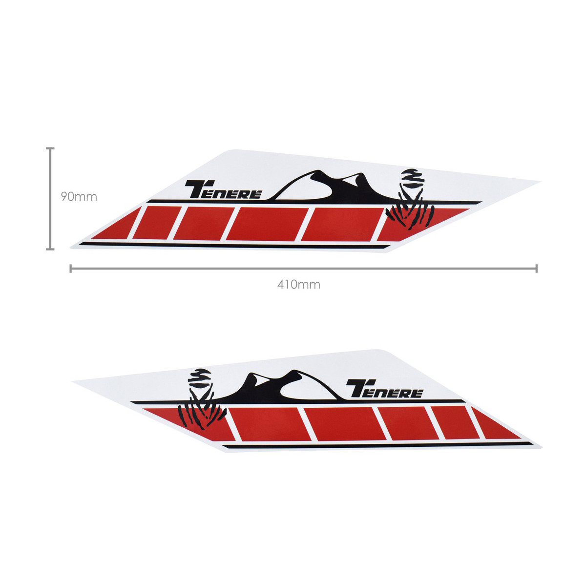 Kit déco stickers Pyramid BRA0210 pour flanc arrière - Yamaha Ténéré ...