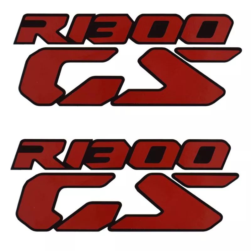 Kit déco stickers Pyramid BRA0405 Rouge, lot de 2 - BMW R1300GS - Tech2Roo