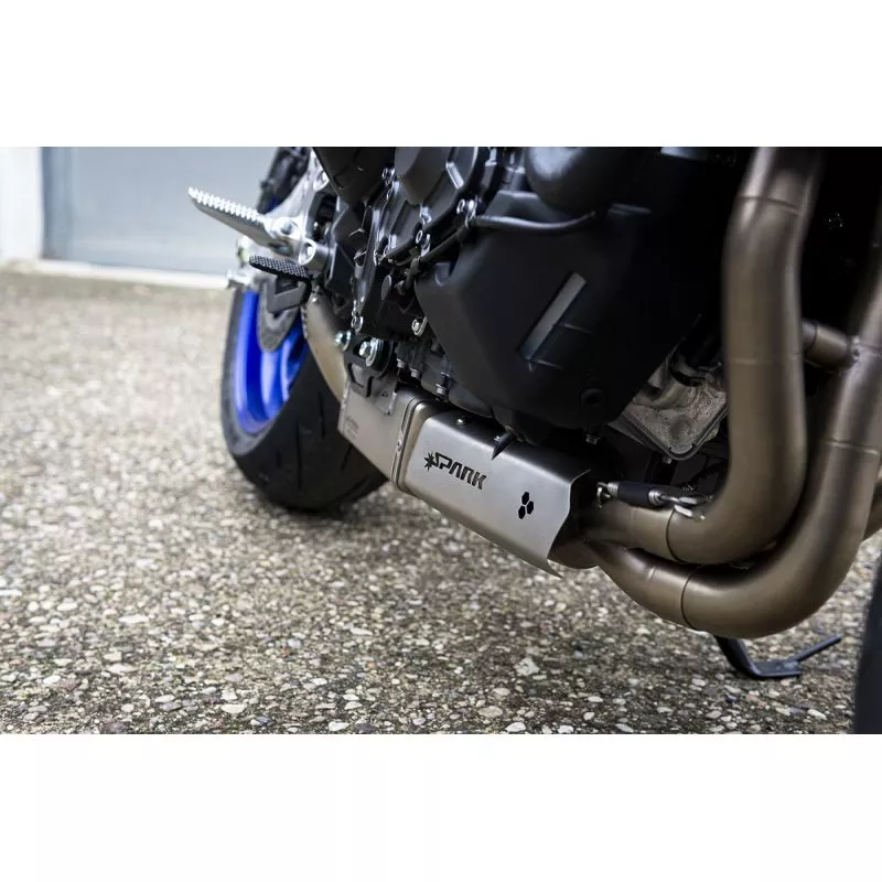 Ligne complète Spark collecteur inox + silencieux simple GRID-O Titane ...