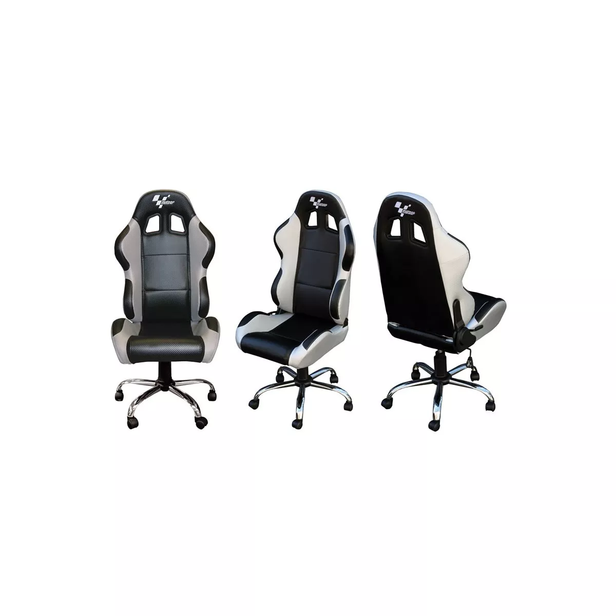 Fauteuil / Siège type paddock pilote MotoGP aux couleurs MotoGP noir ...