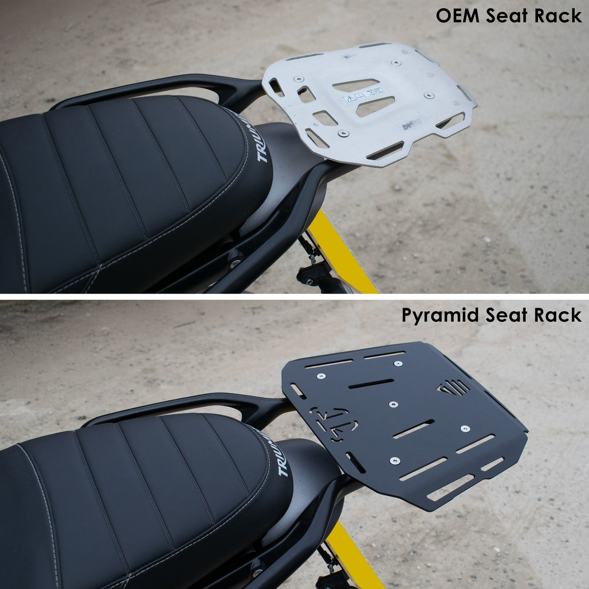 Porte bagage Seat Rack Pyramid noir mat Triumph Speed 400, Scrambler ...