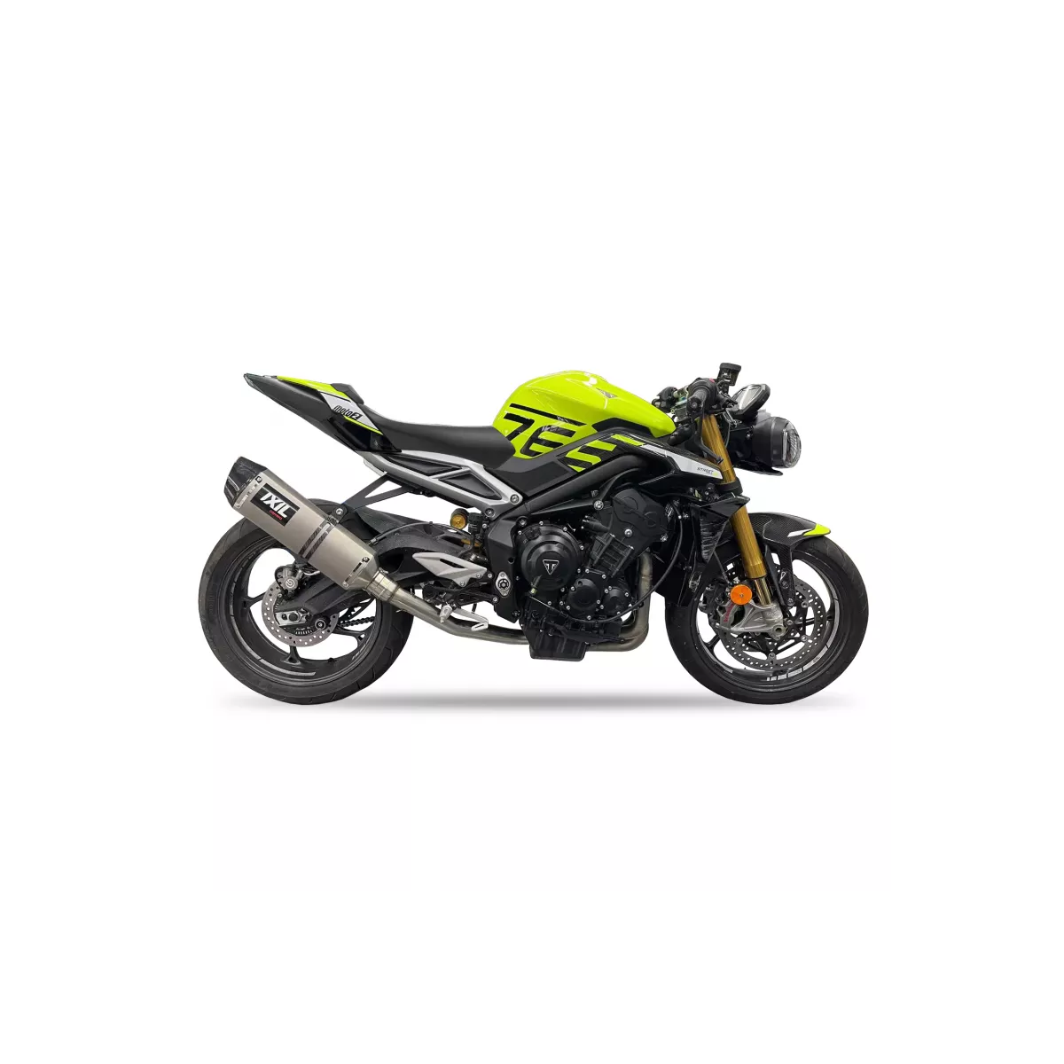 Ligne complète d'échappement IXIL Hexoval Titane Triumph Street Triple ...