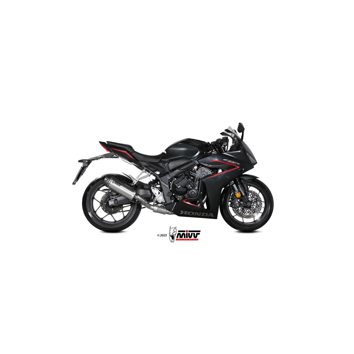 Ligne complète MIVV AK-1 Titane - Honda CB 650 R et CBR 650 R 2024-2025 ...