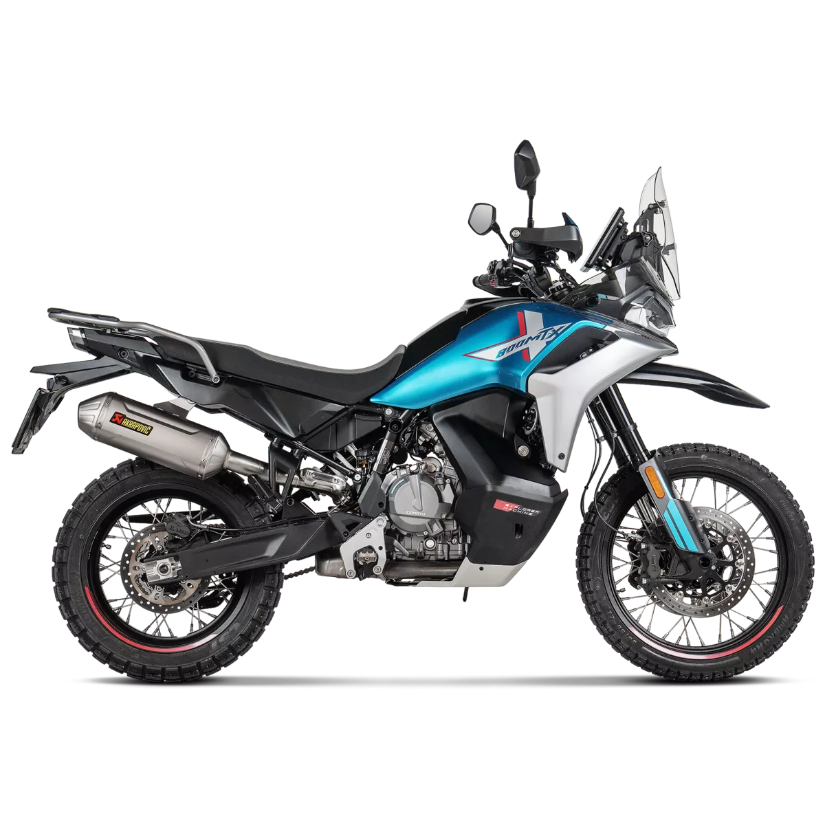 Silencieux Akrapovic Titane pour CF Moto 800 MTX 2025 et + - Tech2Roo